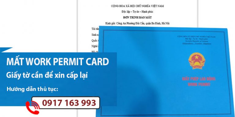 Mất Work Permit card phải làm sao?